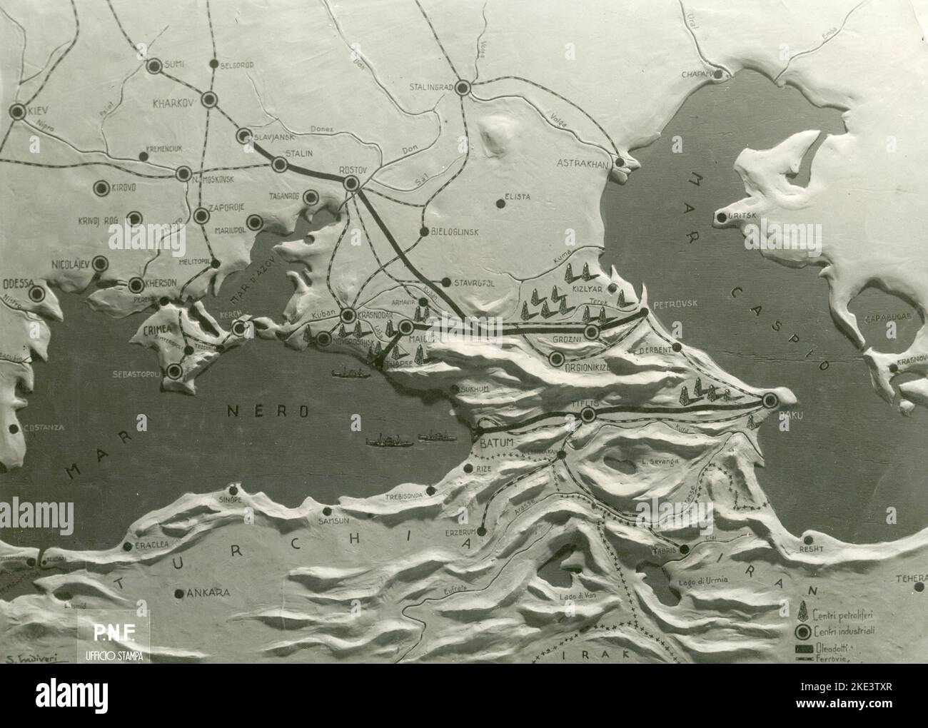 The War in the Western Front: Map of Turkey, Caucasus, Black Sea, and ...