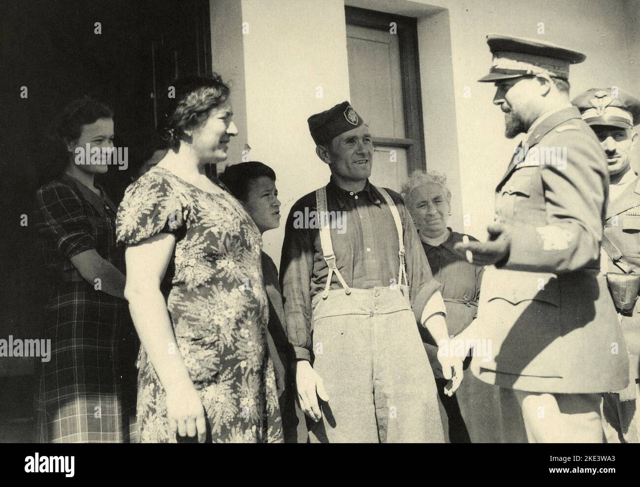 Italian general and politician Italo Balbo welcoming Italian colonies ...