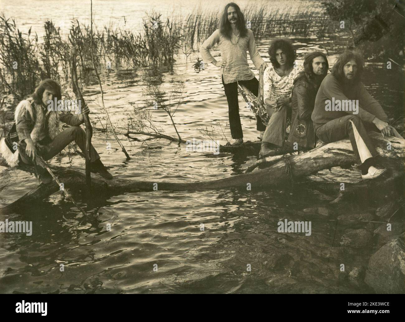 British band Robbie Cunningham and the Barefoot, UK 1971 Stock Photo ...