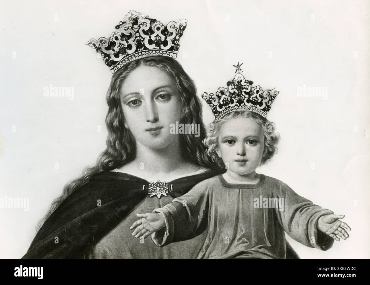 Portrait of Blessed Virgin Mary Help of Christians (Maria Ausiliatrice ...