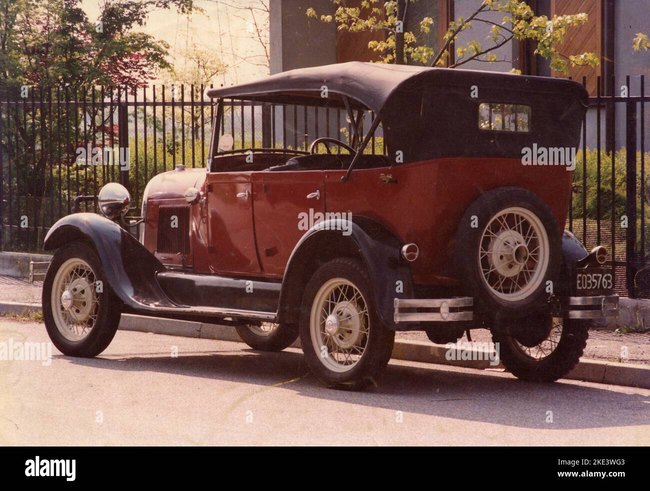Ford model A convertible car, 1950s Stock Photo - Alamy