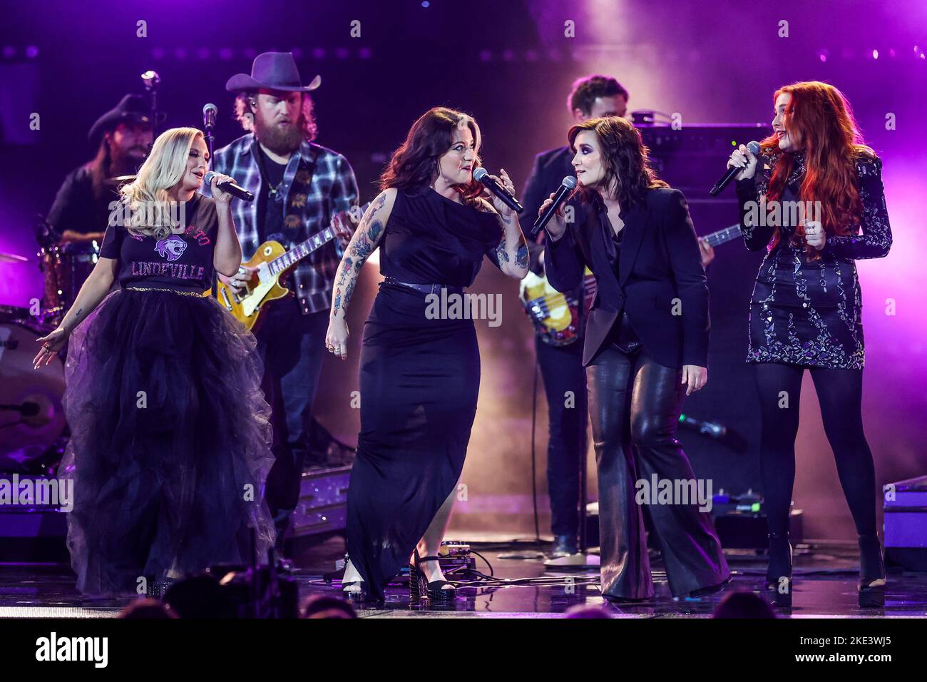 Pillbox Patti, Ashley McBryde, Brandy Clark and Caylee Hammack onstage ...