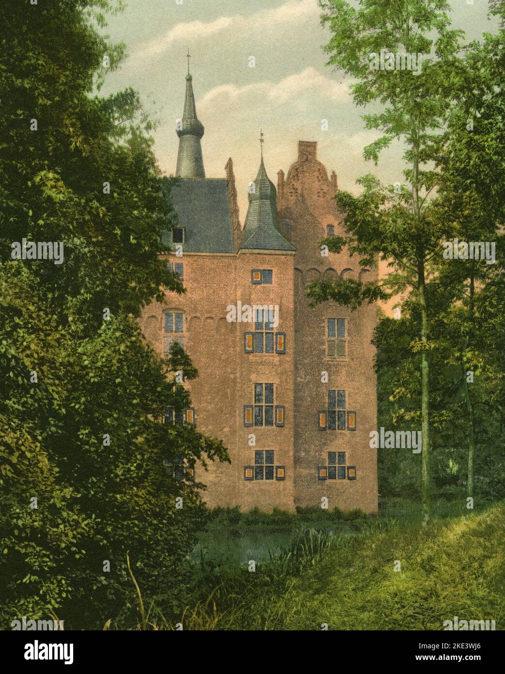 View of Doorwerth Castle, Arnhem, Holland 1920s Stock Photo - Alamy