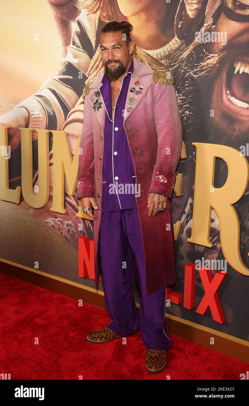 9 November 2022 -Los Angeles, California - Jason Momoa. the LA premiere ...
