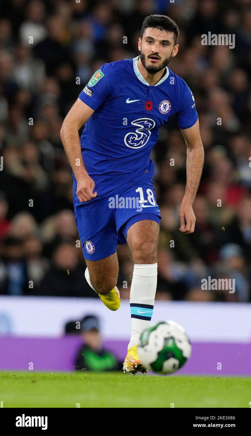 Manchester, England, 9th November 2022. Armando Broja of Chelsea during ...