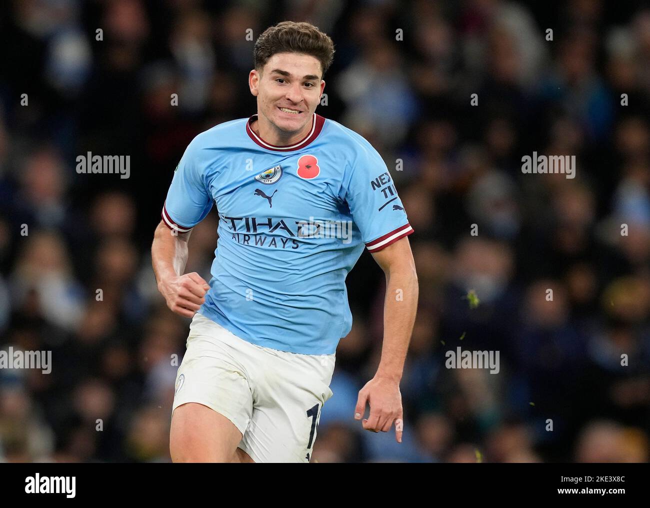 Manchester, England, 9th November 2022. Julian Alvarez of Manchester ...