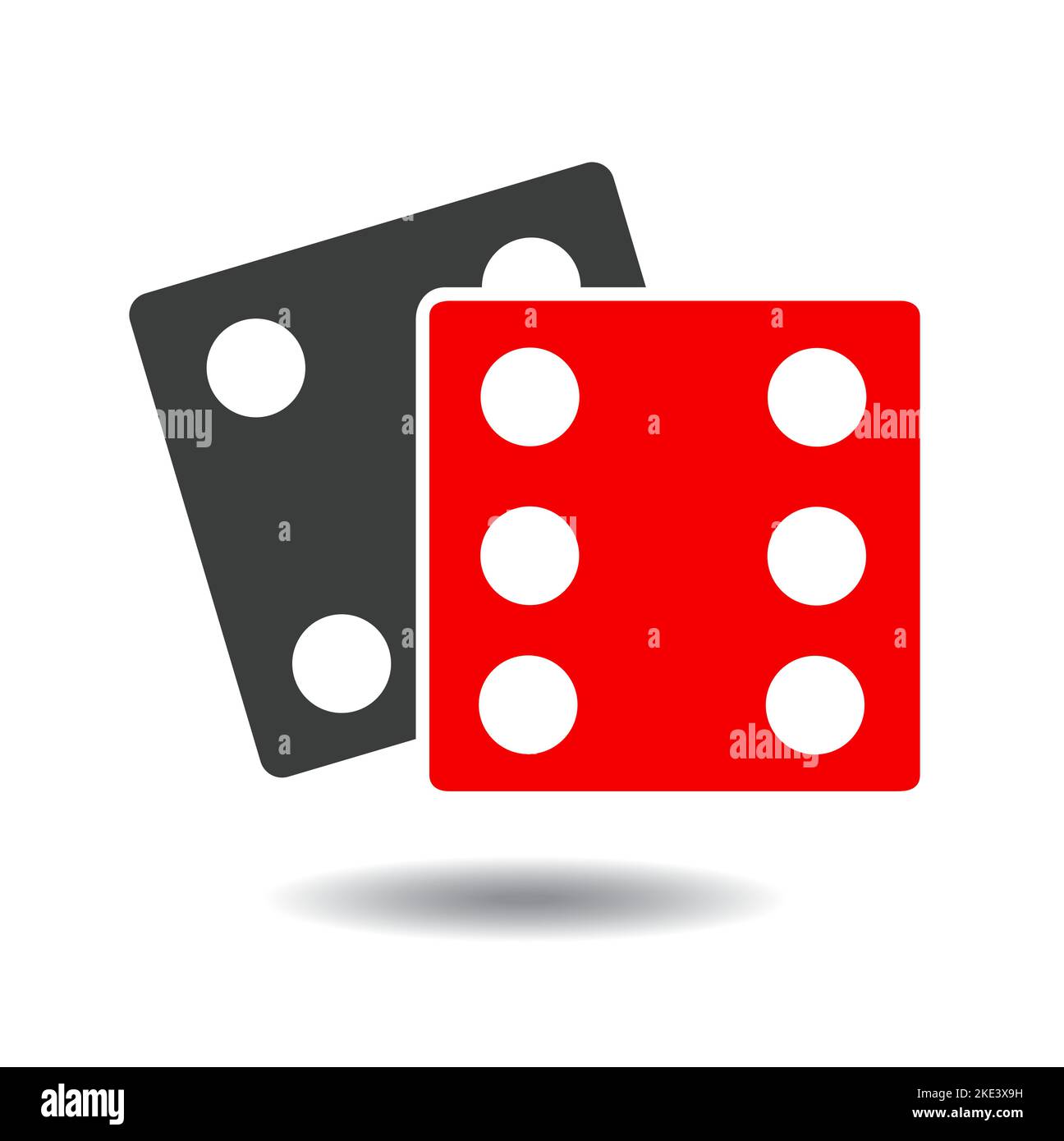 Vector dices on white Stock Vector Image & Art - Alamy
