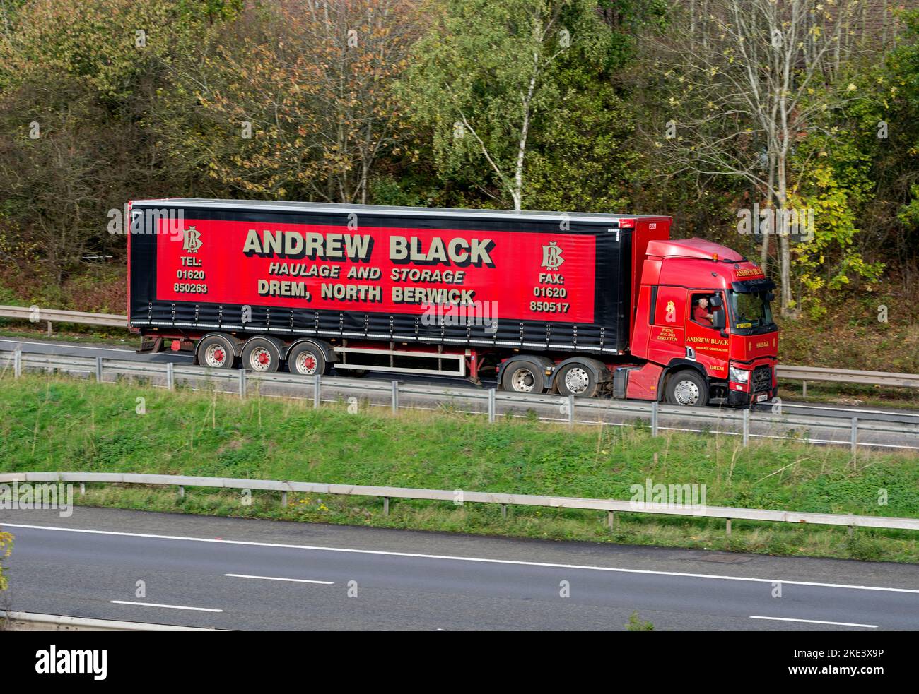 Andrew Black lorry joining the M40 motorway at Junction 15 ...