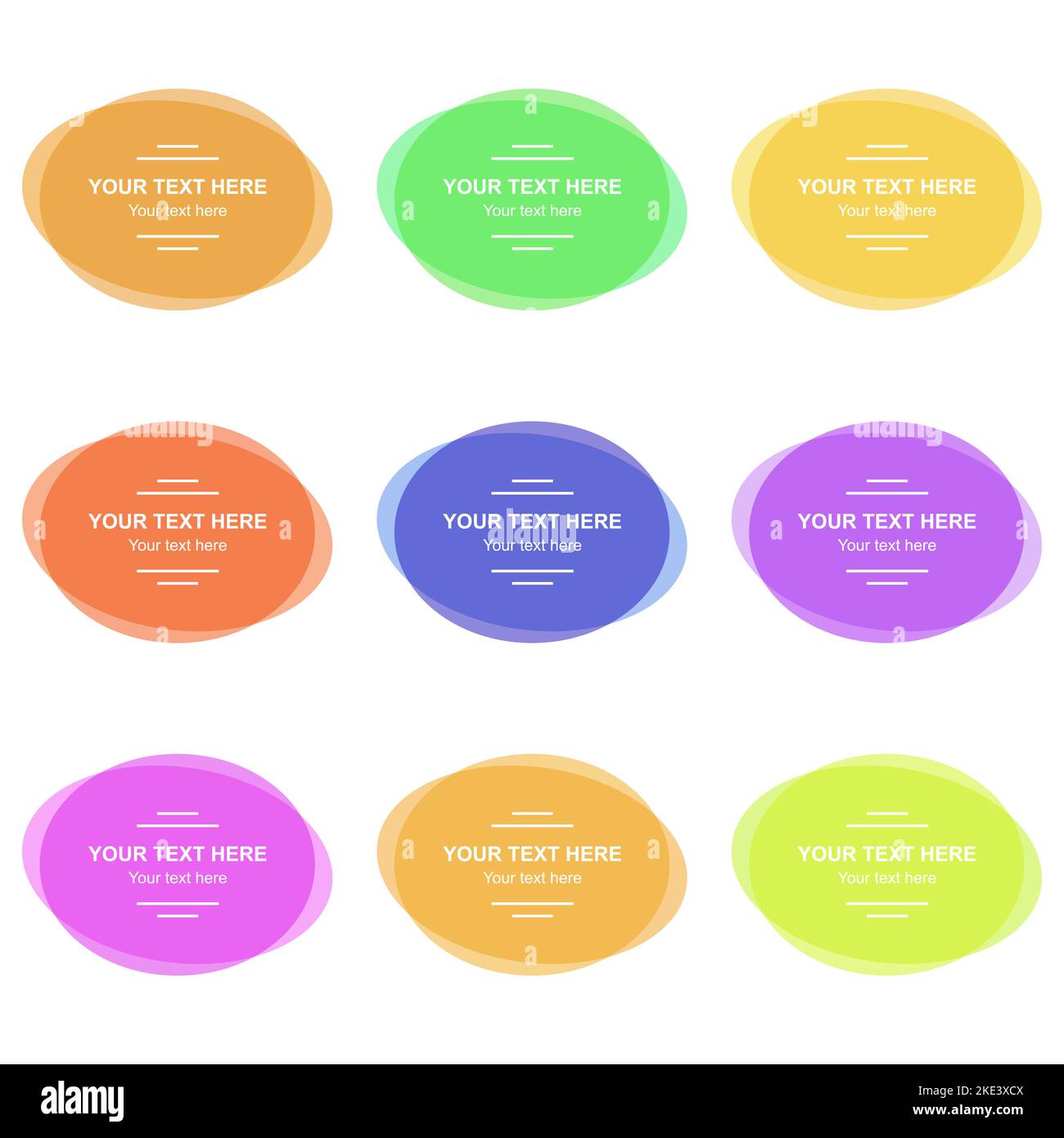 Set of colored vector colorful banners. Abstract vector shapes for ...