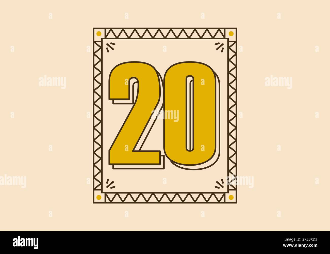 Frame number 20 Stock Vector Images - Alamy