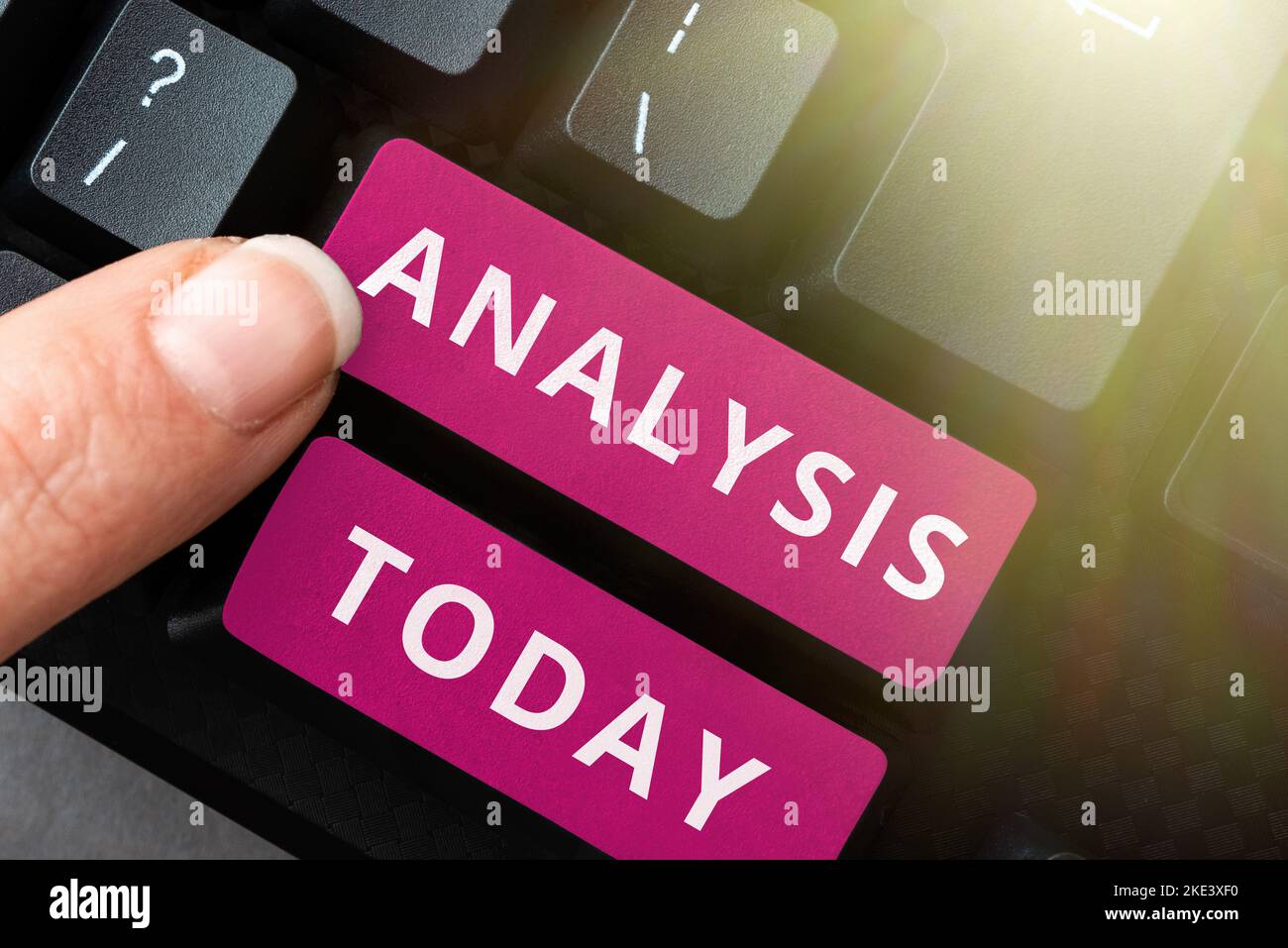 Conceptual display Analysis. Conceptual photo process of breaking ...