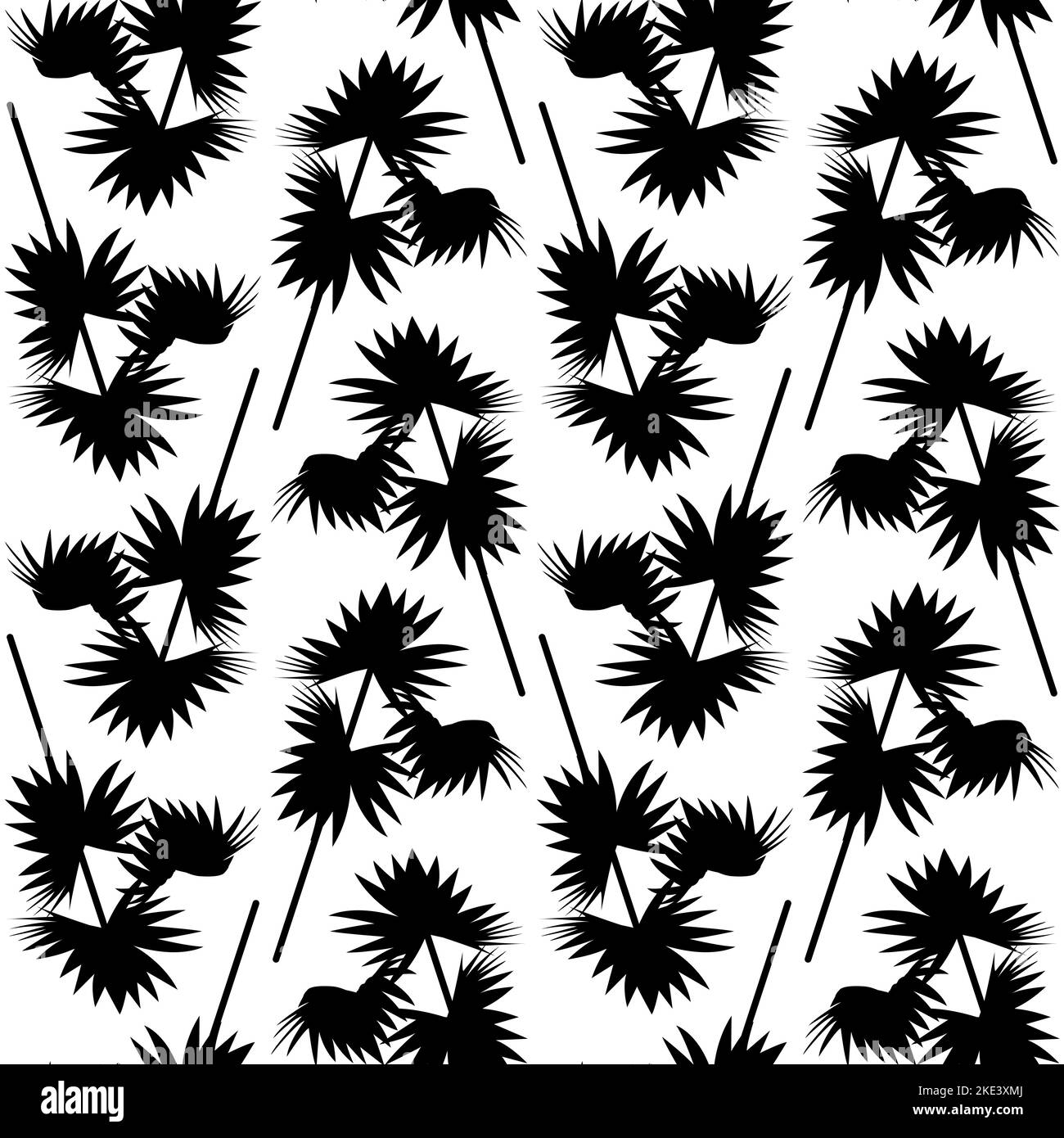 Boho seamless pattern with dry palm leaves Stock Vector Image & Art - Alamy