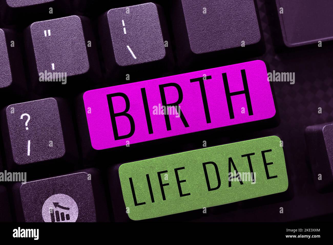 Sign displaying Birth Life Date. Business showcase Day a baby is going ...