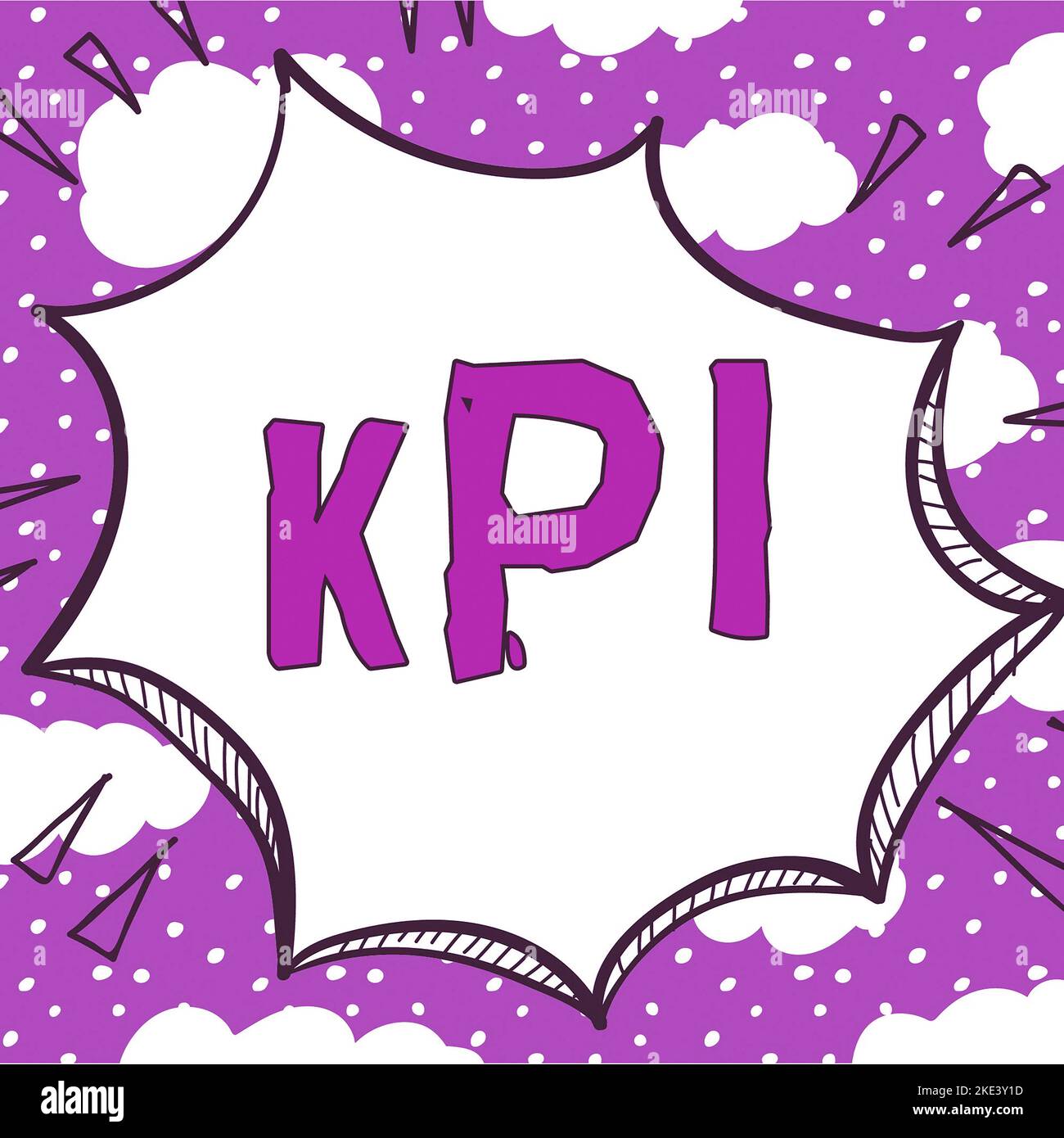 Sign displaying Kpi. Word Written on demonstrates how effectively ...