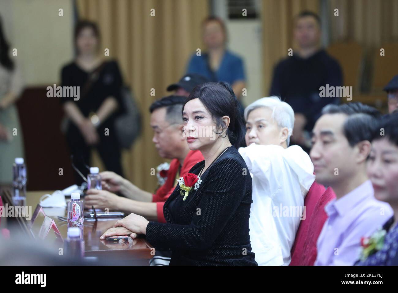 Chinese actress Liu Xiaoqing attends the 7th Invitational Exhibition of ...