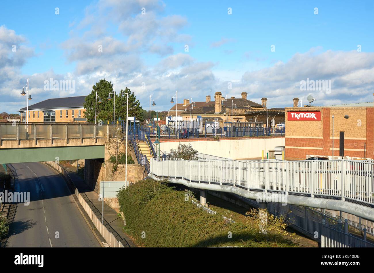 Footbridge mansfield road hi-res stock photography and images - Alamy