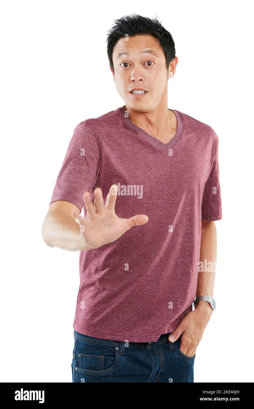 Stop Man Waving Hands