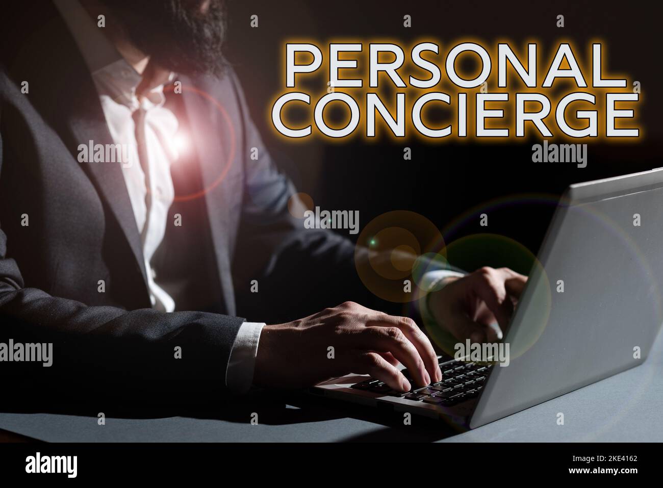 Inspiration showing sign Personal Concierge. Word Written on someone ...