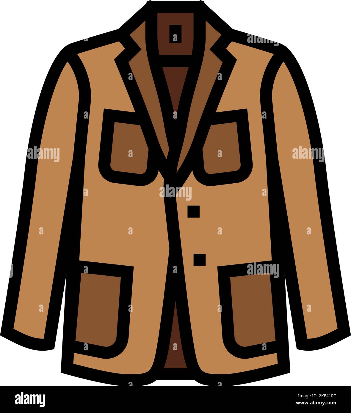 Blazer technical fashion illustration Stock Vector Images - Alamy
