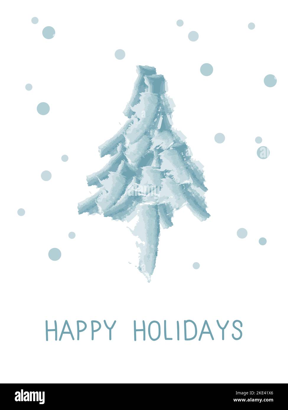 New year tree snow Stock Vector Images - Alamy