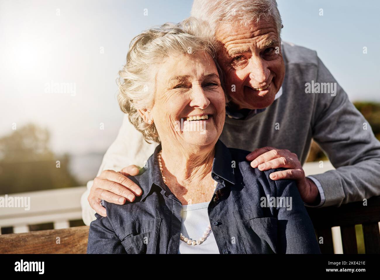 Having a supportive husband means the world to me. a happy senior ...