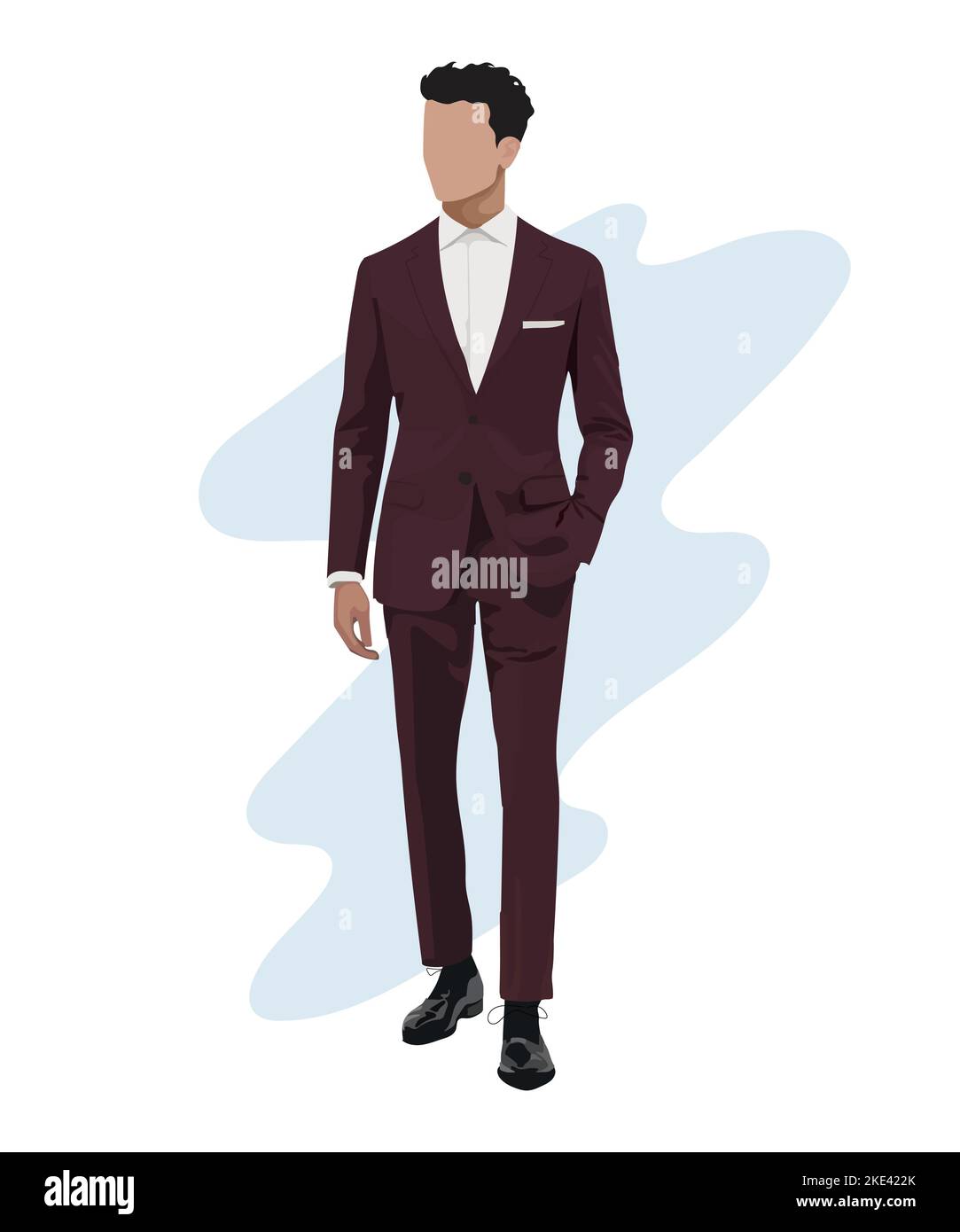 Stylish male businessman in a business suit on an interesting ...