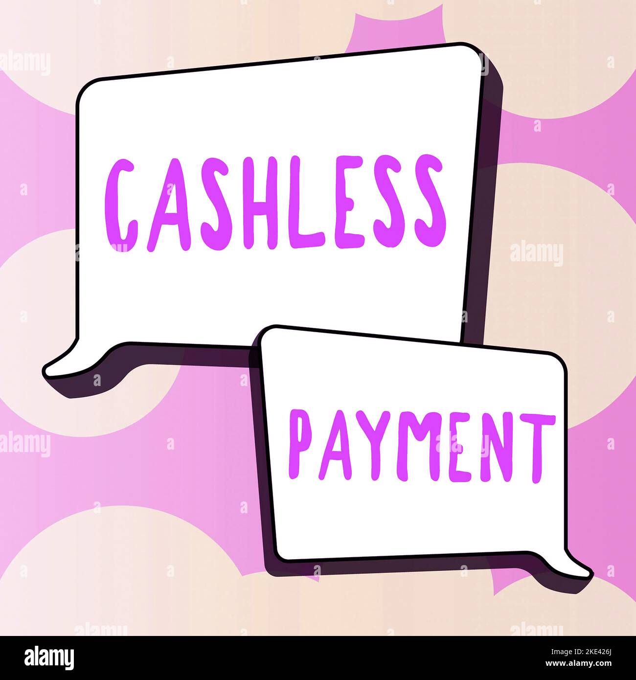 Hand writing sign Cashless Payment. Business idea transaction will be ...