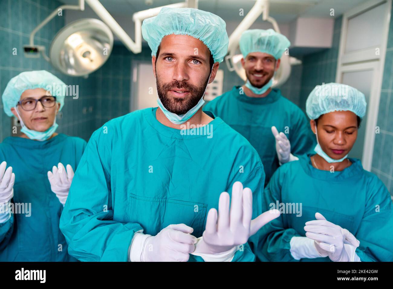 Exhausted surgeons at the emergency room as a sign of stress and ...