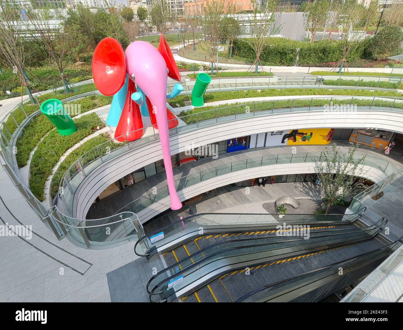Permanent art installation "Elephant Family Orchestra" and "Step Up" in ...