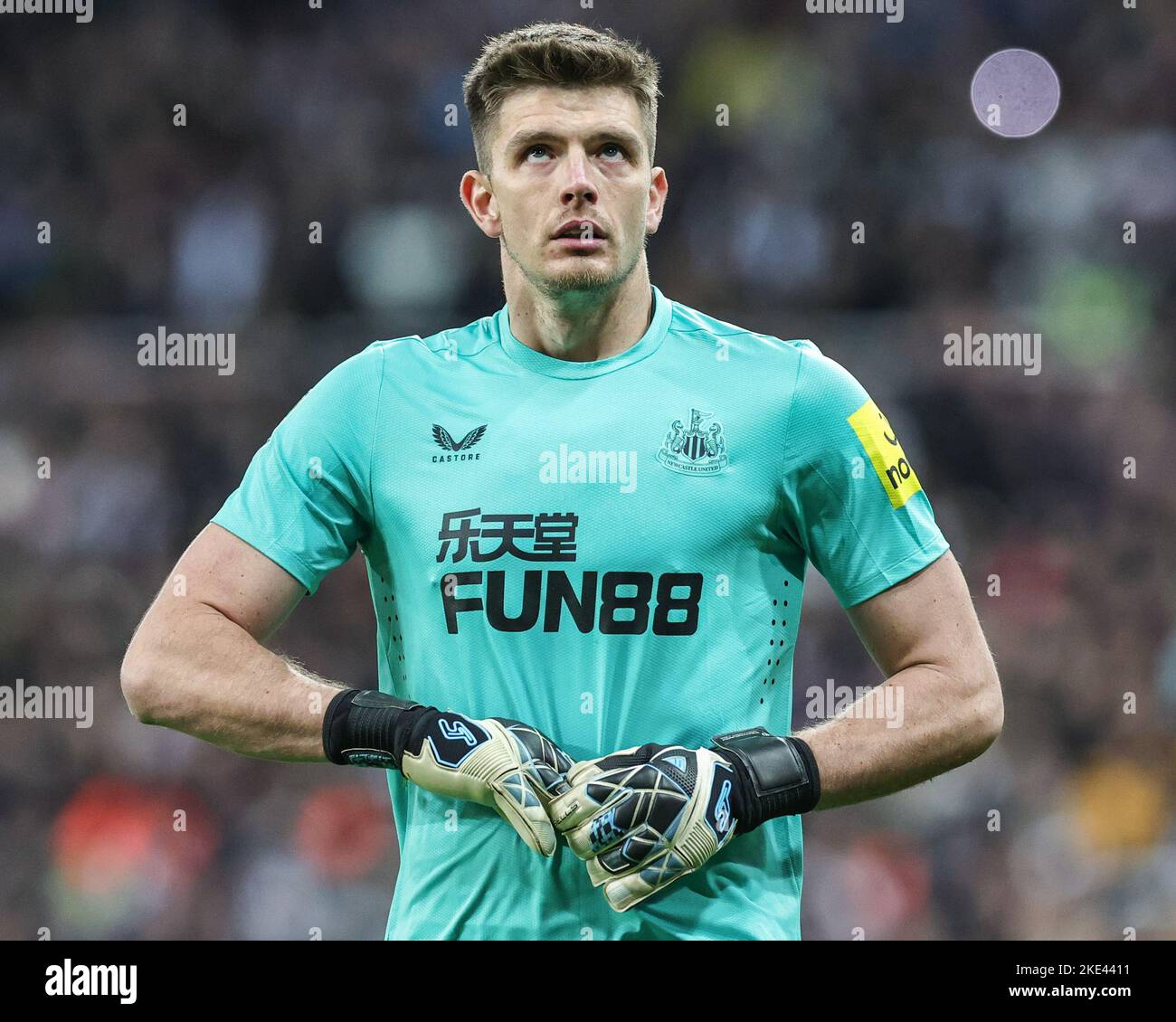 Nick Pope #22 of Newcastle United during the Carabao Cup Third Round ...