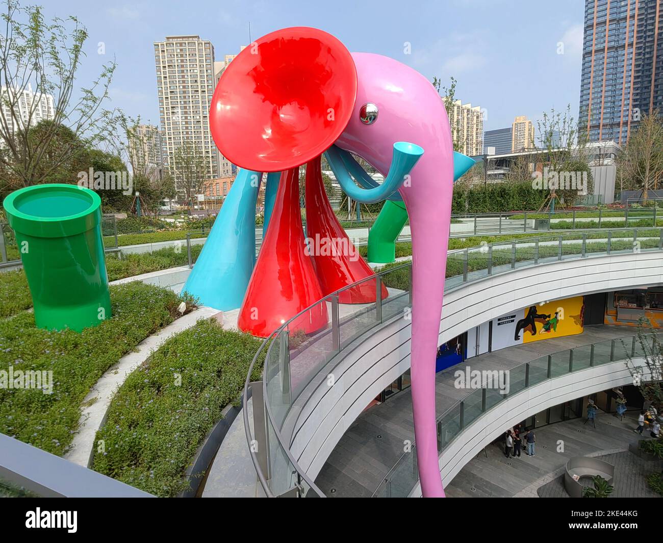 Permanent art installation "Elephant Family Orchestra" and "Step Up" in ...