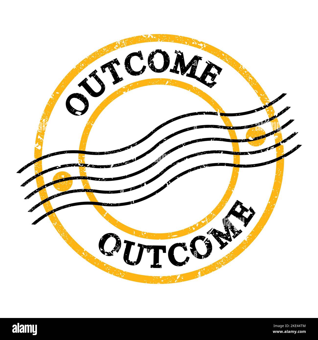 Outcome text on black hi-res stock photography and images - Alamy