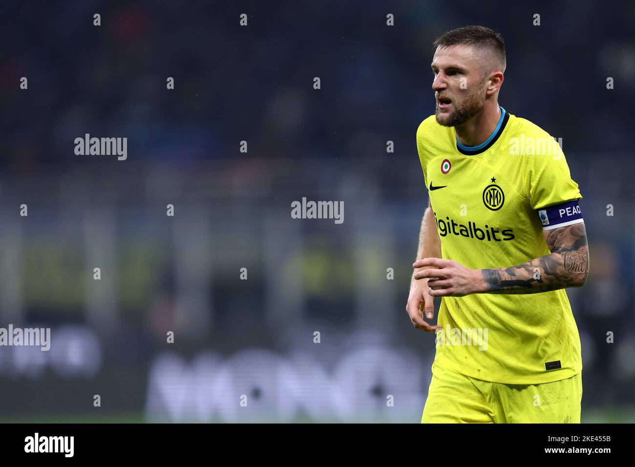 Milan Skriniar of Fc Internazionale looks on during the Serie A ...