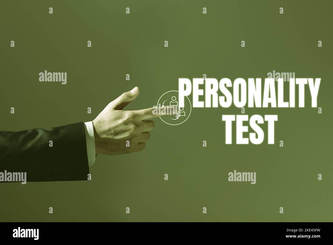 Text showing inspiration Personality Test. Business concept A method of ...