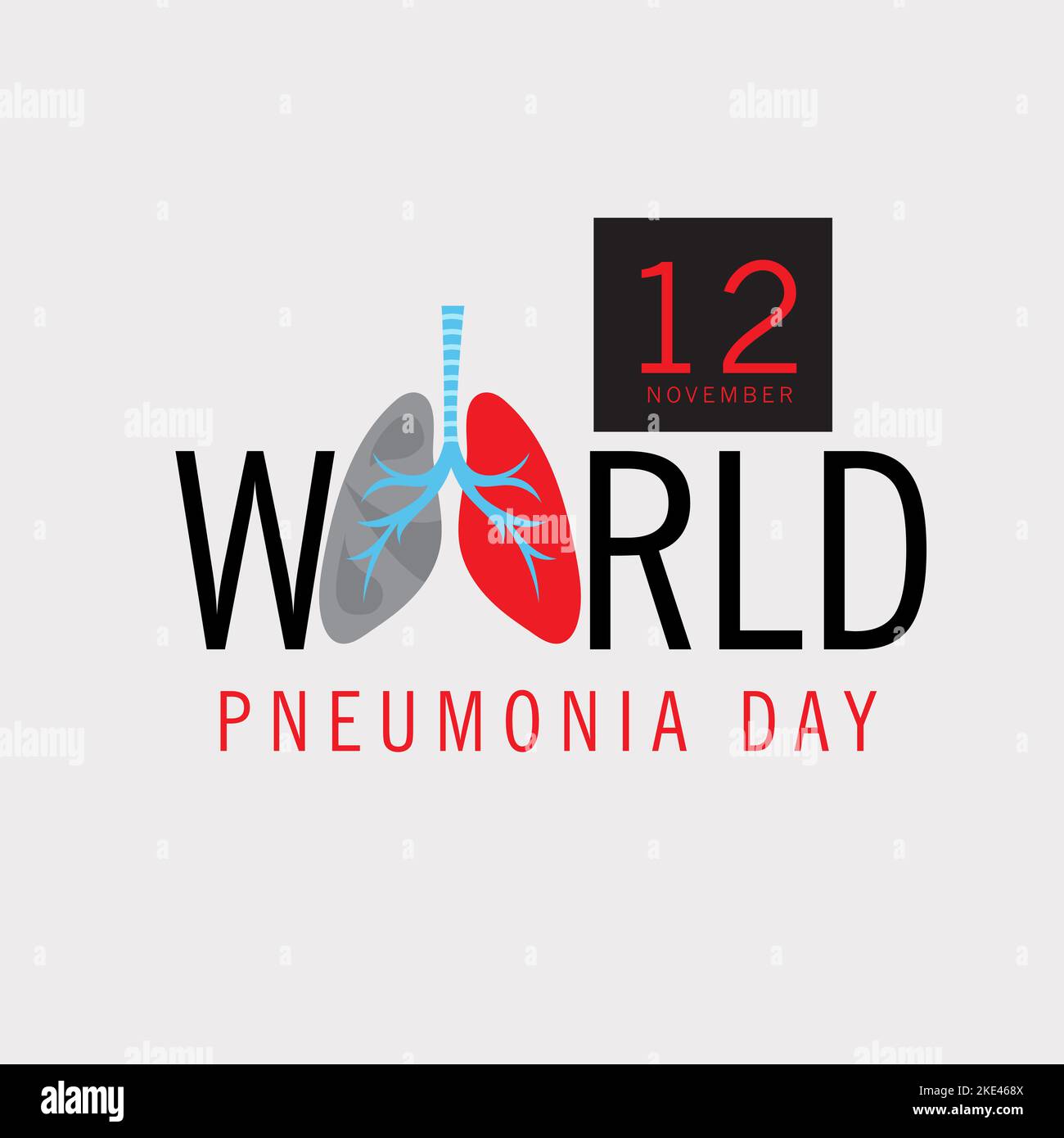 Vector illustration,Poster Or Banner Of World Pneumonia Day Stock Photo ...