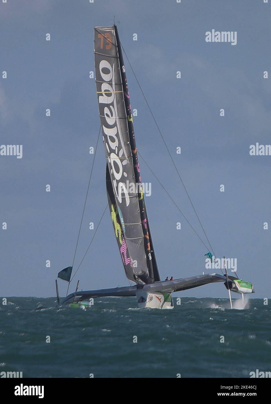 ULTIM 32/23 SODEBO ULTIM 3 Skipper Thomas Coville during Route du Rhum ...