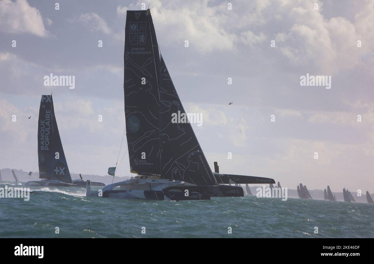 ULTIM 32/23 MAXI EDMOND DE ROTHSCHILD Skipper Thomas Coville during ...