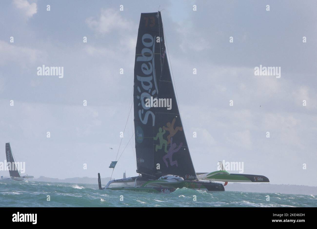 ULTIM 32/23 SODEBO ULTIM 3 Skipper Thomas Coville during Route du Rhum ...