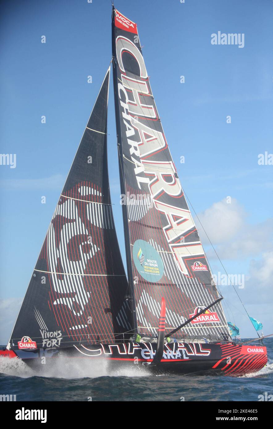 IMOCA CHARAL Skipper Jeremie Beyou during the Route du Rhum-Destination ...