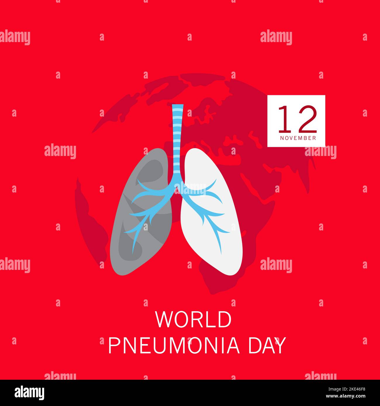 Vector illustration,Poster Or Banner Of World Pneumonia Day Stock Photo ...