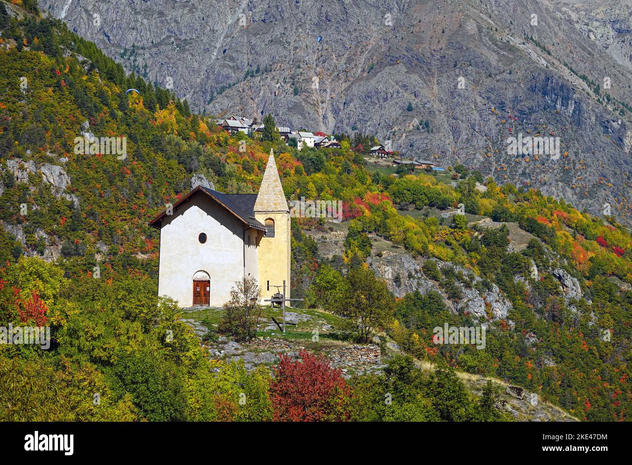 Medieval chapel in the alps hi-res stock photography and images - Alamy