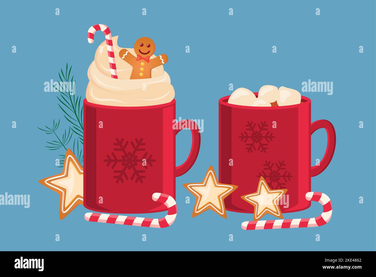 Gingerbread latte Stock Vector Images - Alamy