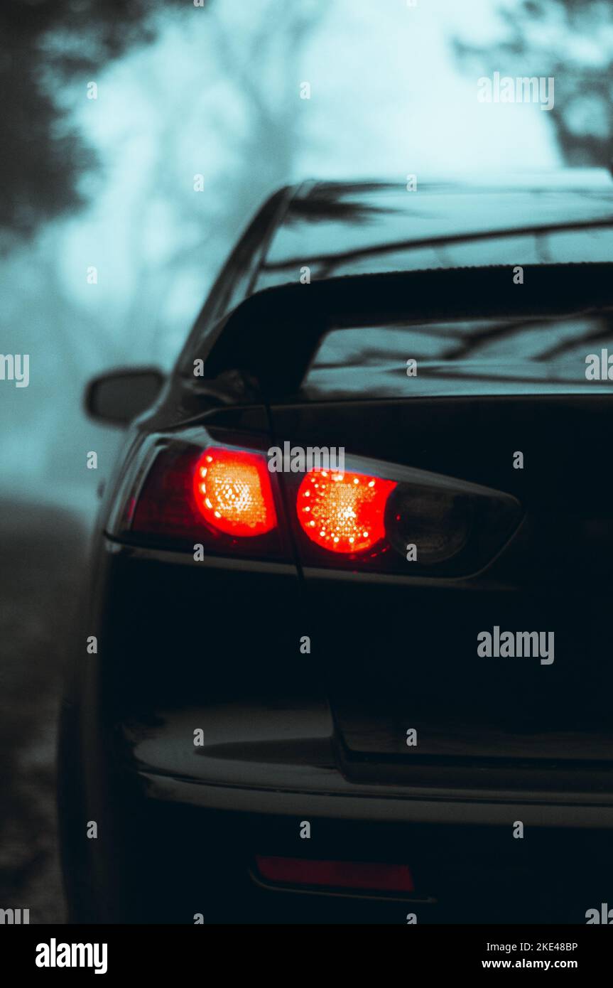 Black tail lights hi-res stock photography and images - Alamy