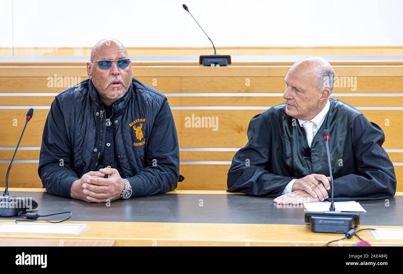 Hanover, Germany. 10th Nov, 2022. Accused ex-rocker boss Frank Hanebuth ...