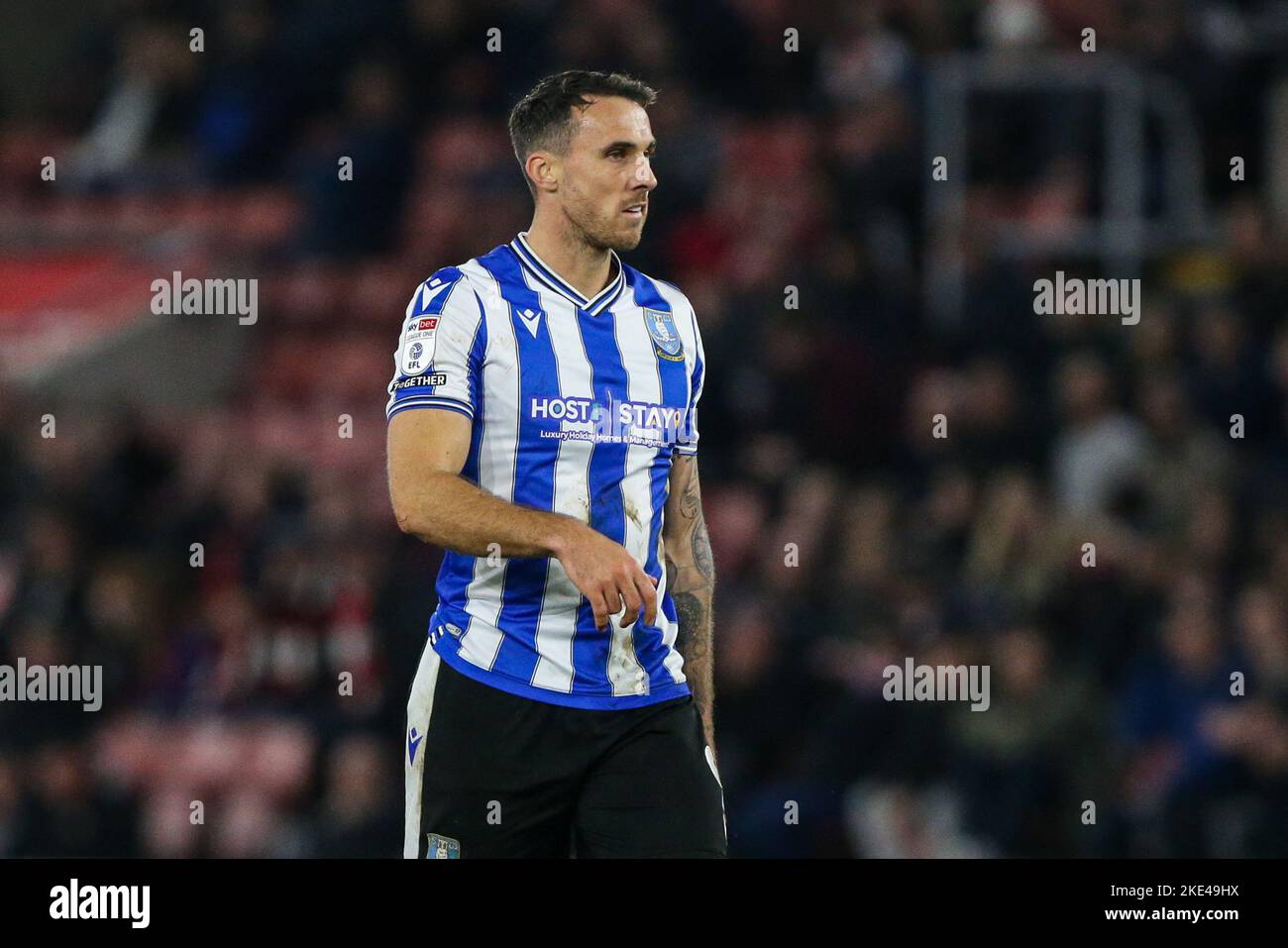 Lee Gregory #9 of Sheffield Wednesday during the Carabao Cup Third ...