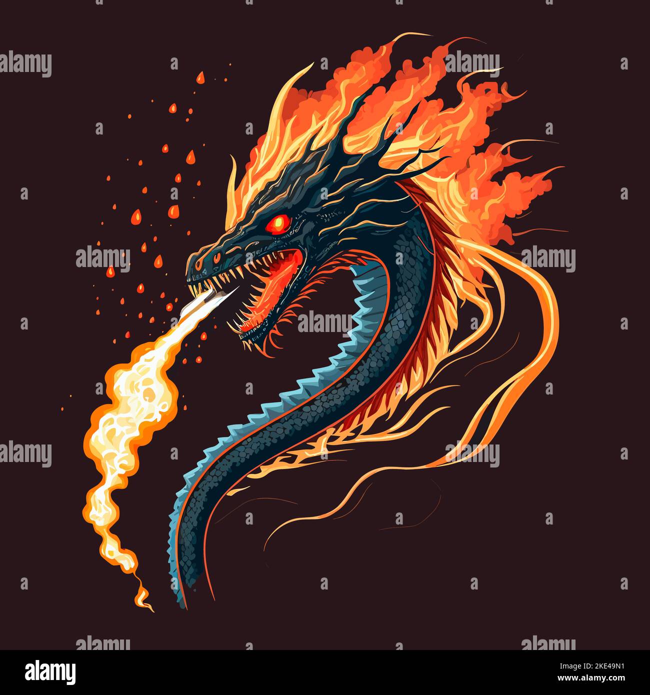 Animal spitting Stock Vector Images - Alamy