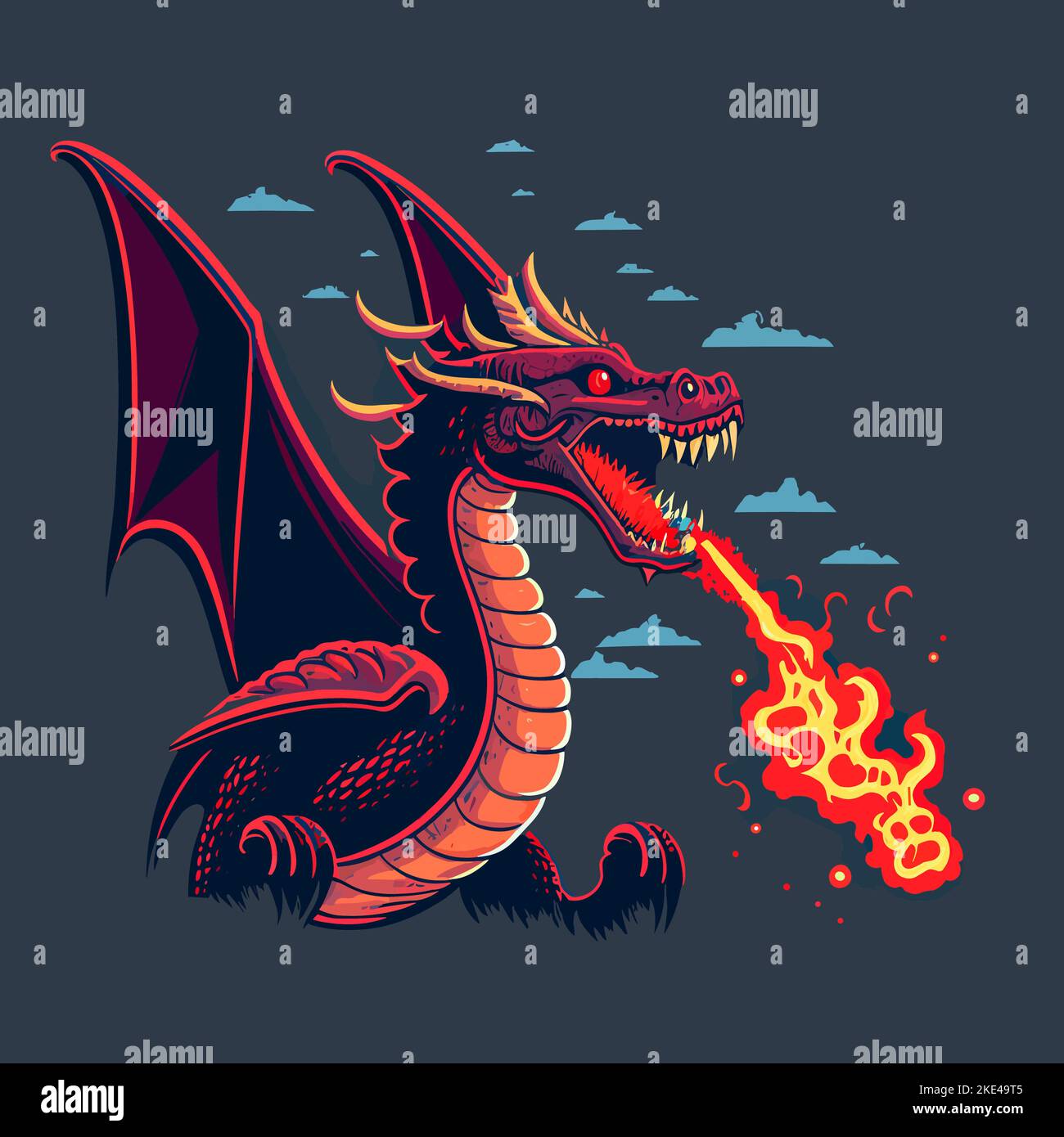 Spitting animal Stock Vector Images - Alamy