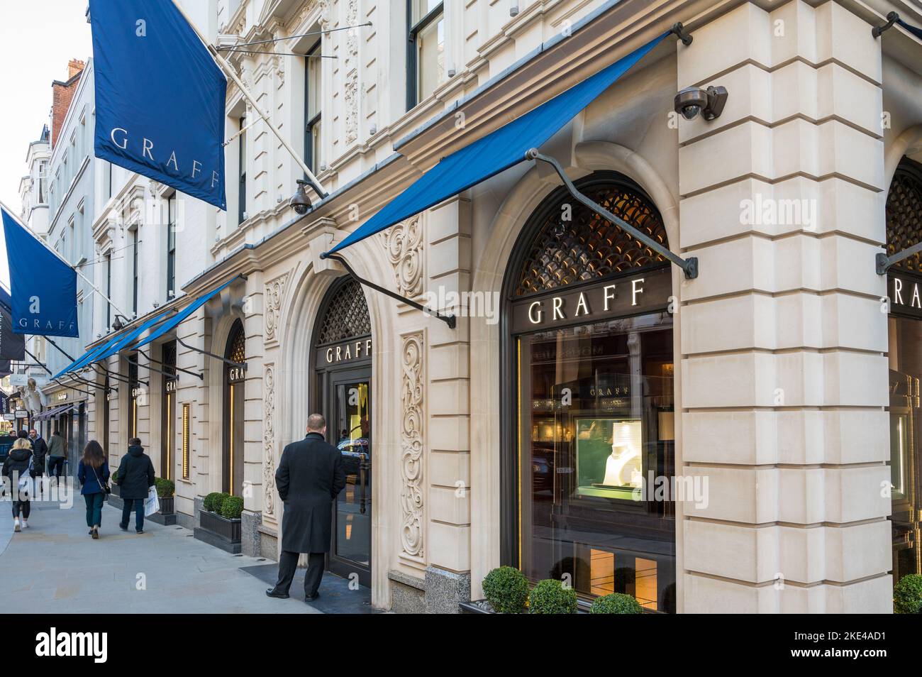 Exterior of Graff store, a luxury jewellery brand specialising in ...