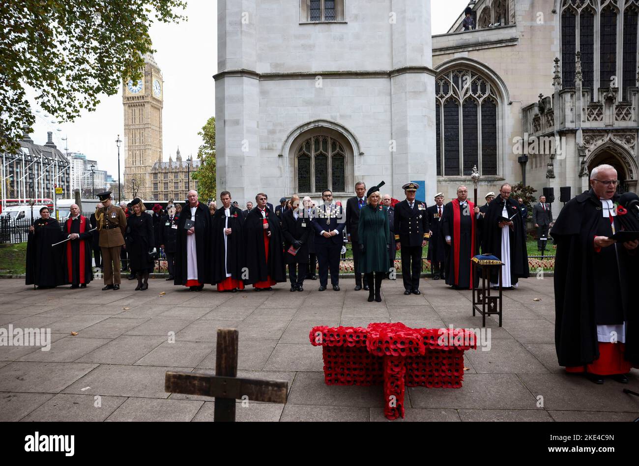 Dean of Westminster David Hoyle speaks as the Queen Consort, Patron of ...