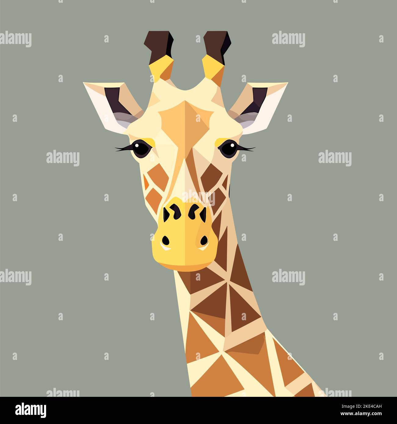 A colourful illustration of a giraffe Stock Vector Image & Art - Alamy